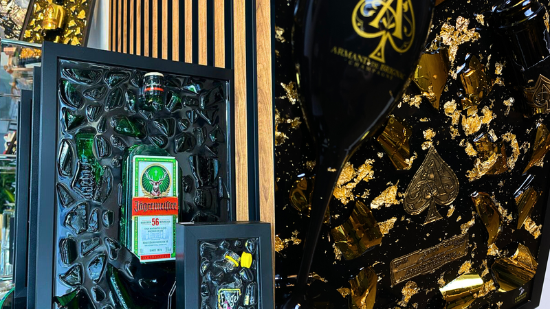 Framed Liquor | Bottle Art